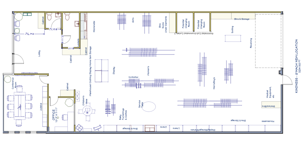 New Distribution Center Floor Plan - Kindness Initiative